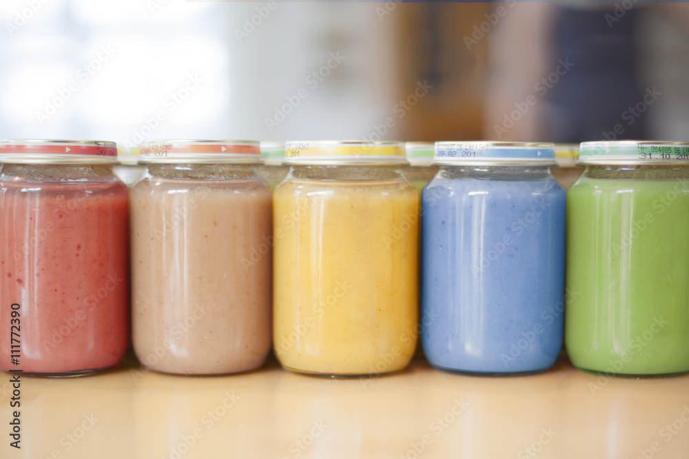 Fresh baby food Stock Photo | Adobe Stock
