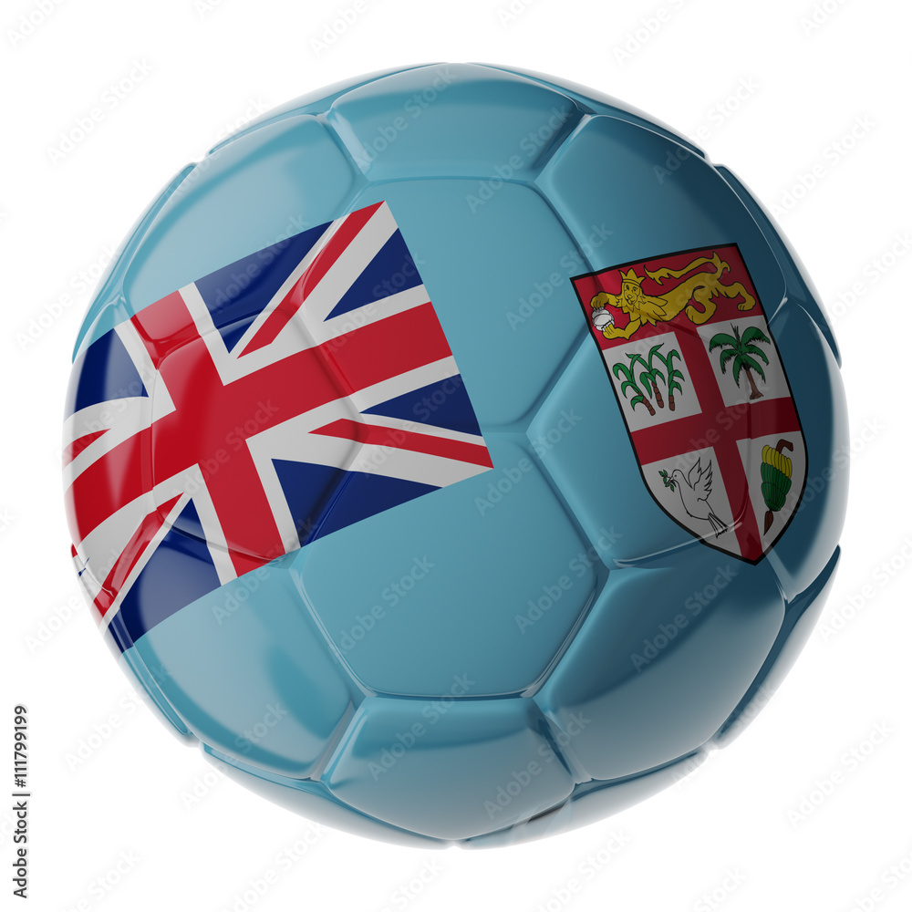 Soccer ball. Flag of Fiji ilustración de Stock | Adobe Stock
