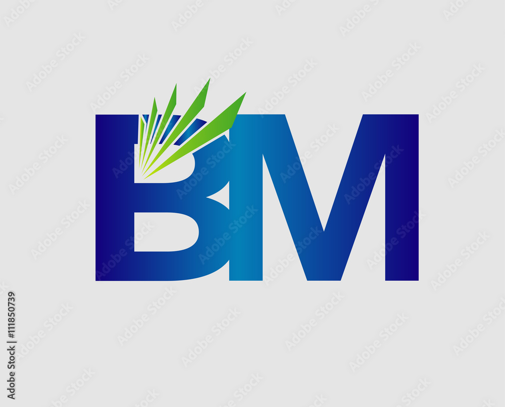 Letter B and M logo vector Stock Vector | Adobe Stock