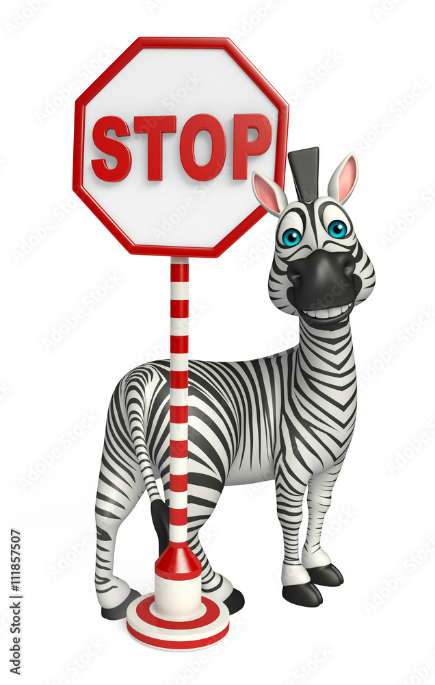 Cute Cartoon Stop Sign