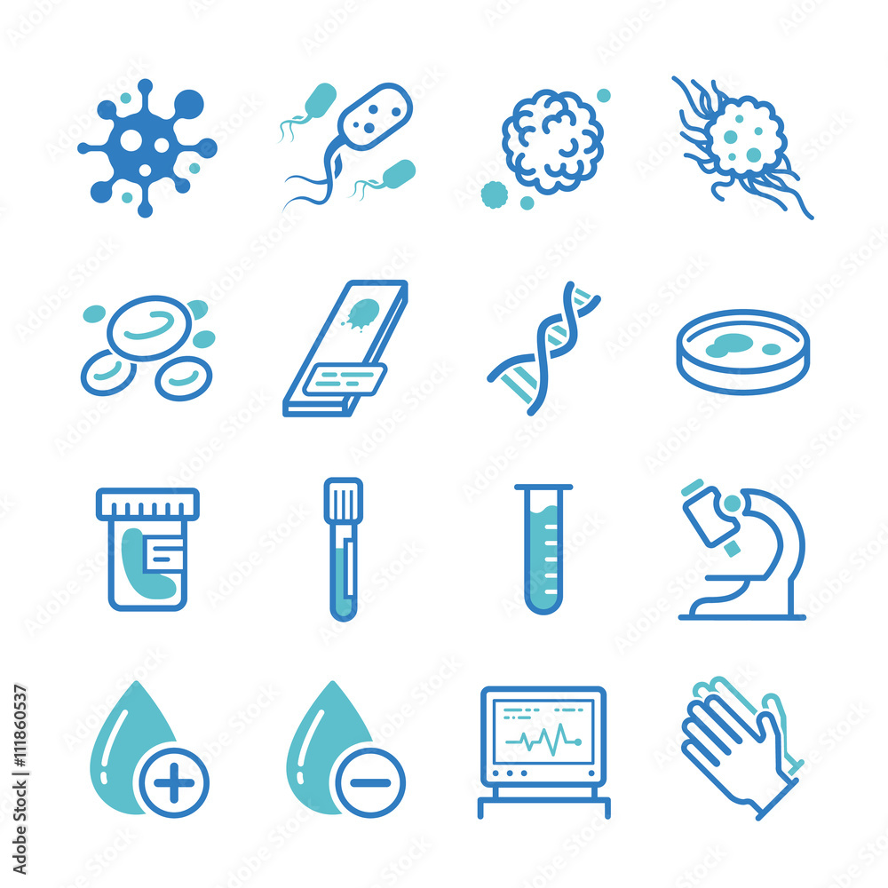 Laboratory icons set Stock Vector | Adobe Stock