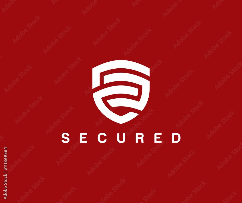 Secure logo Stock Vector | Adobe Stock