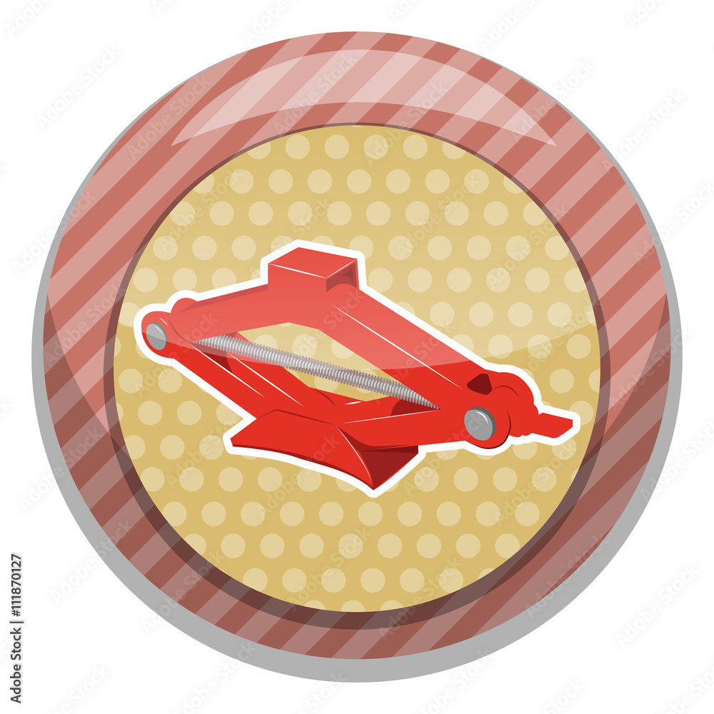 Car jack icon Stock Vector | Adobe Stock