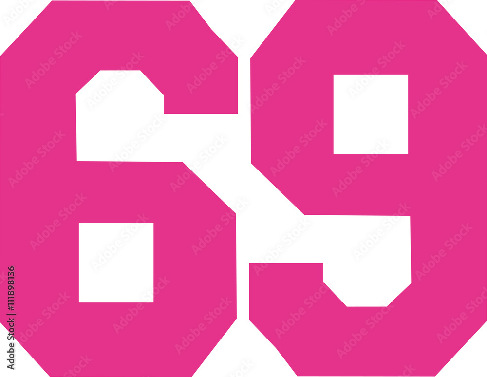 69 Number Sexual Position Stock Vector Adobe Stock