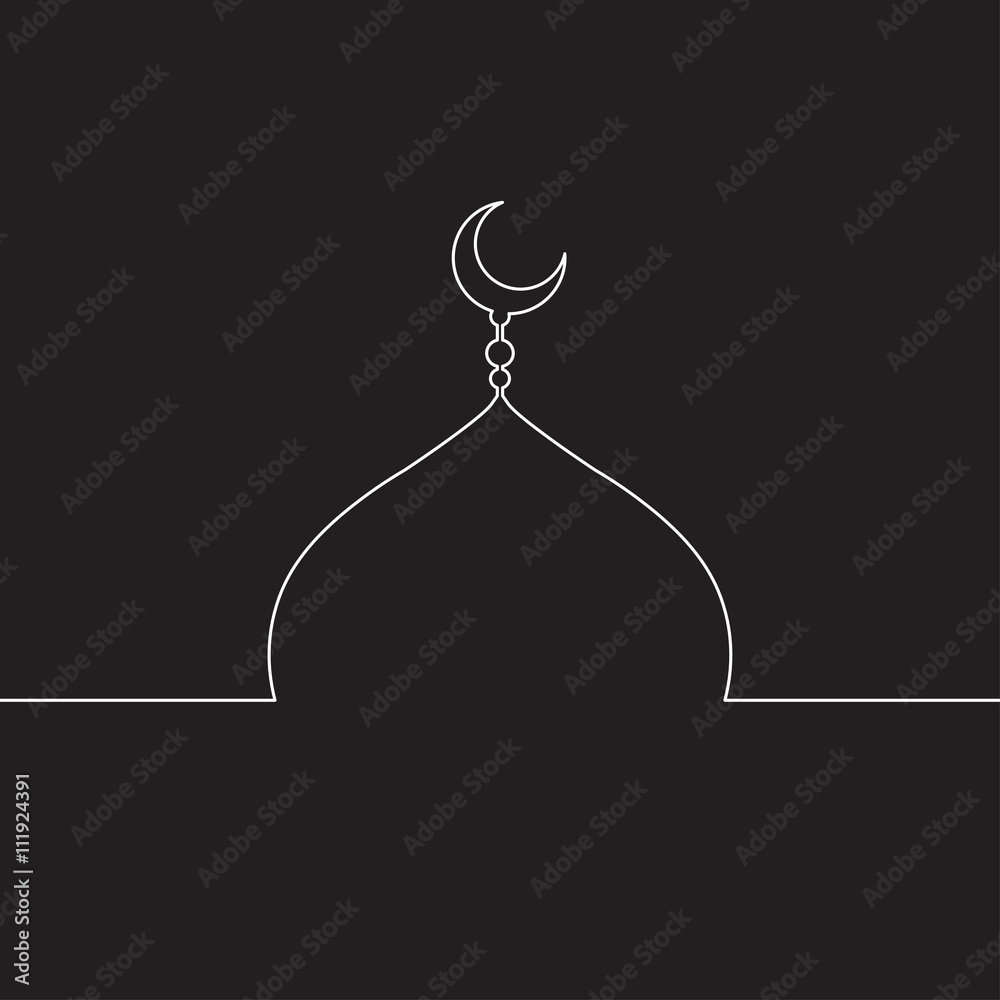 mosque line ,mosque vector ,mosque Icon. mosque Icon Vector. mosque ...