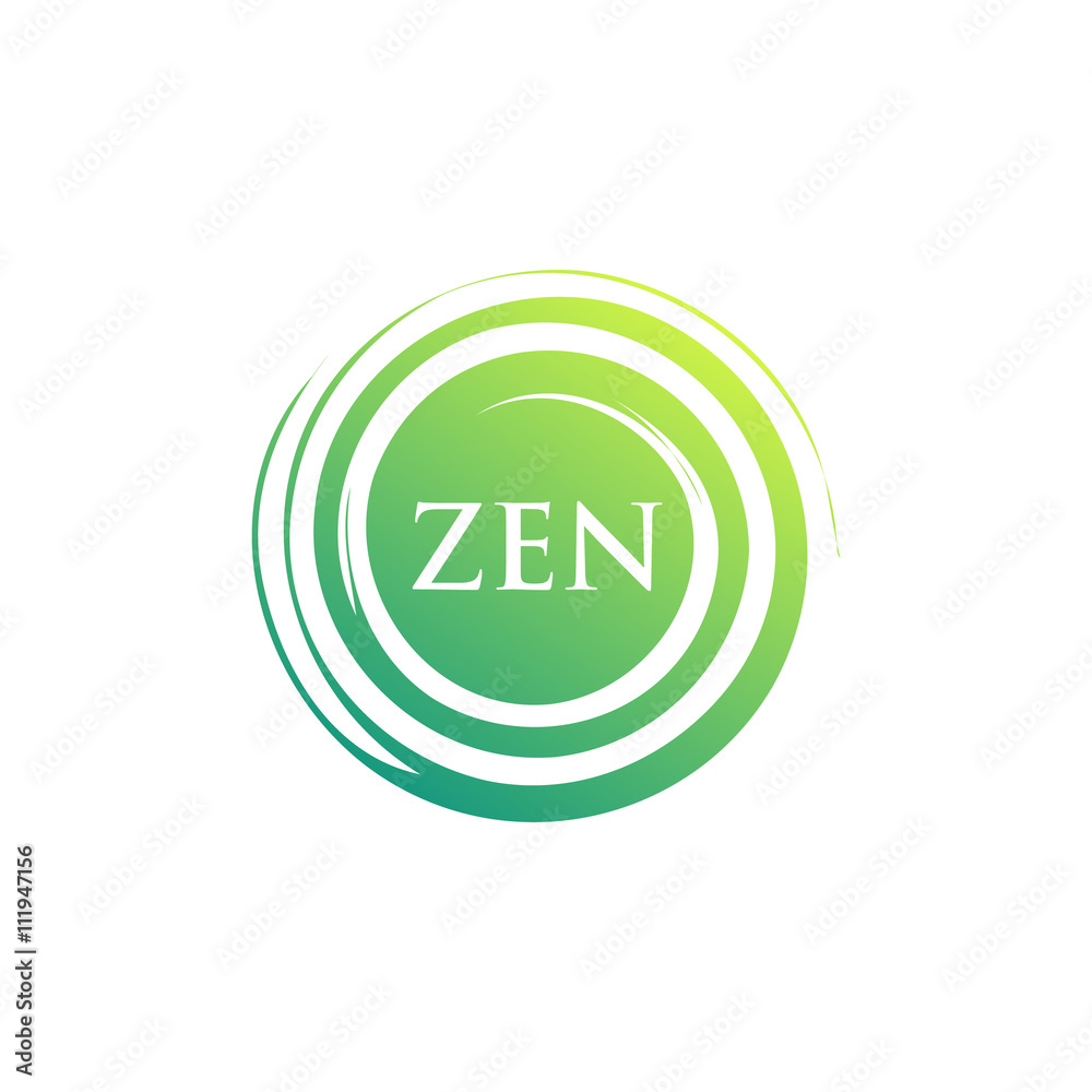 Vector company logo. icon element template. zen meditation center ...
