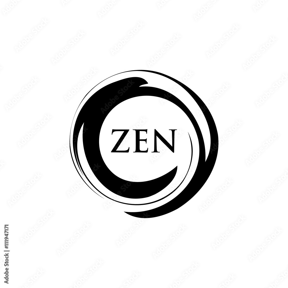 Vector company logo. icon element template. zen meditation center ...