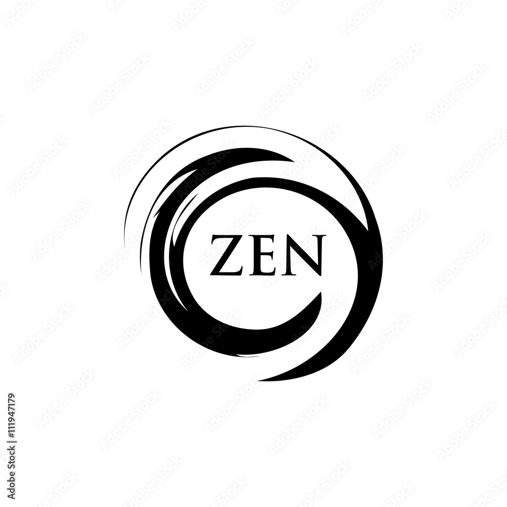 Vector company logo. icon element template. zen meditation center ...