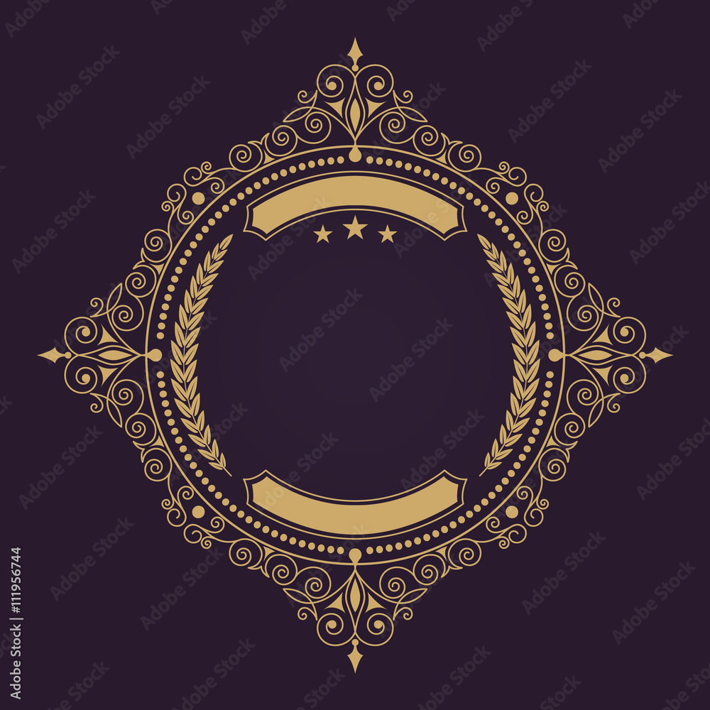 Vintage luxury emblem. Business sign, monogram identity for Restaurant ...