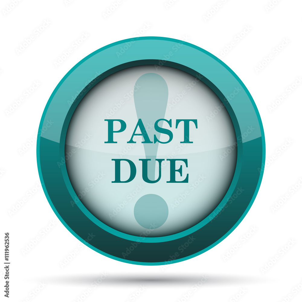 Past due icon Stock Illustration | Adobe Stock
