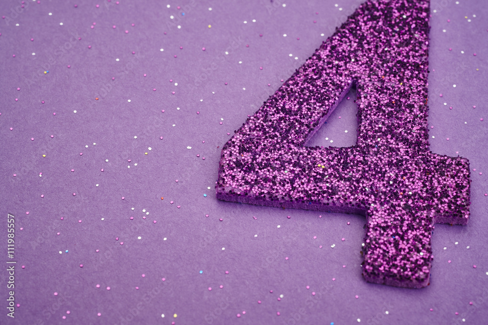 Number four purple color over a purple background. Anniversary | Uwalls ...