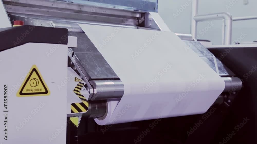 Industrial digital inkjet printing process Stock-Video | Adobe Stock