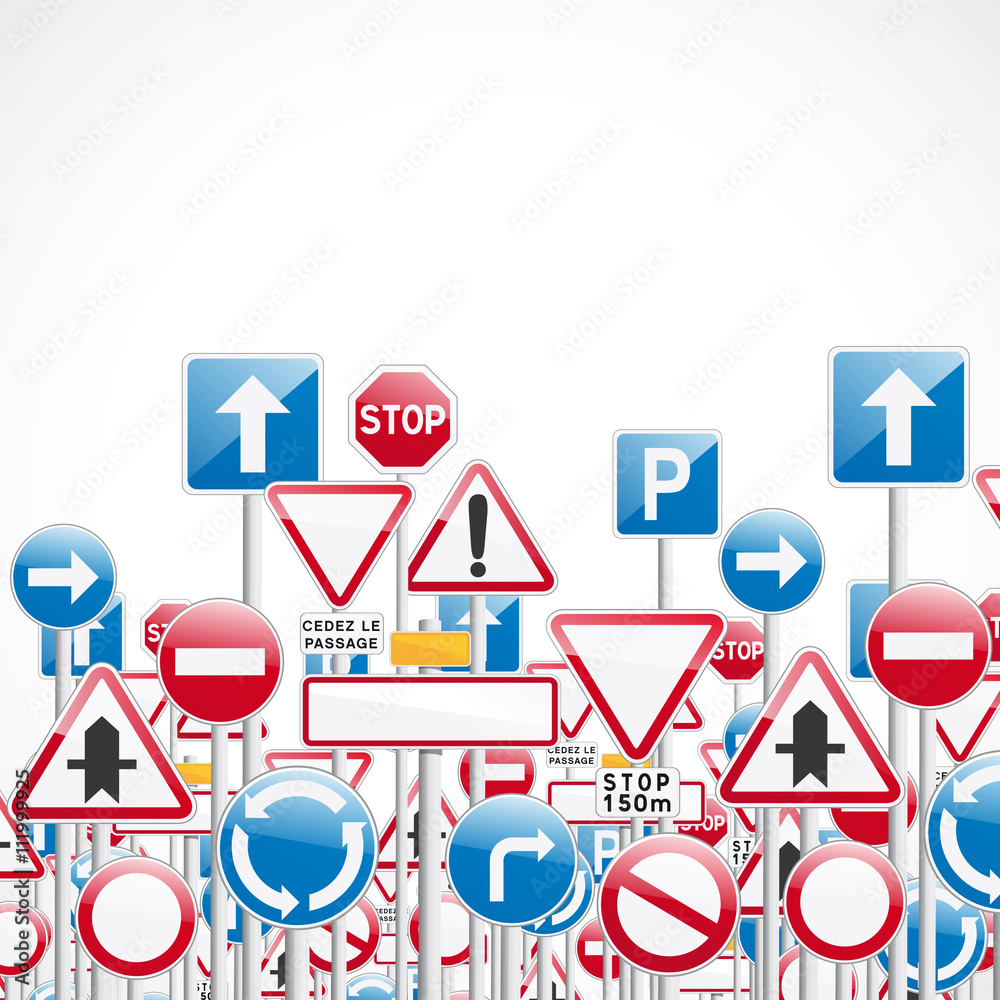 collection panneau de circulation Stock Vector | Adobe Stock
