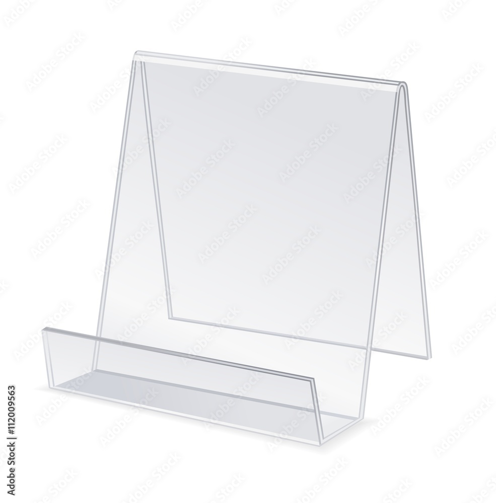 Acrylic holder. Vector Stock Vector | Adobe Stock
