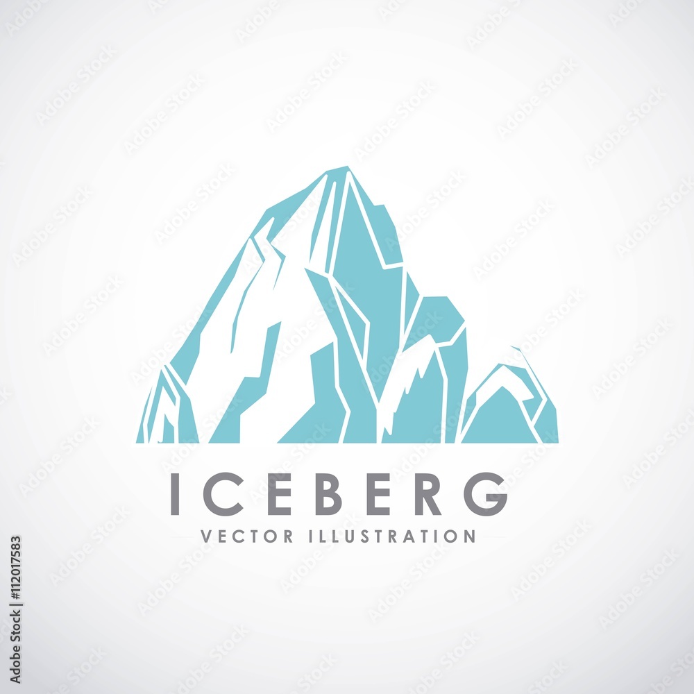 iceberg glacier design Stock Vector | Adobe Stock