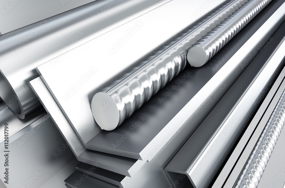 metal products. 3d Illustrations background Stock Illustration | Adobe ...
