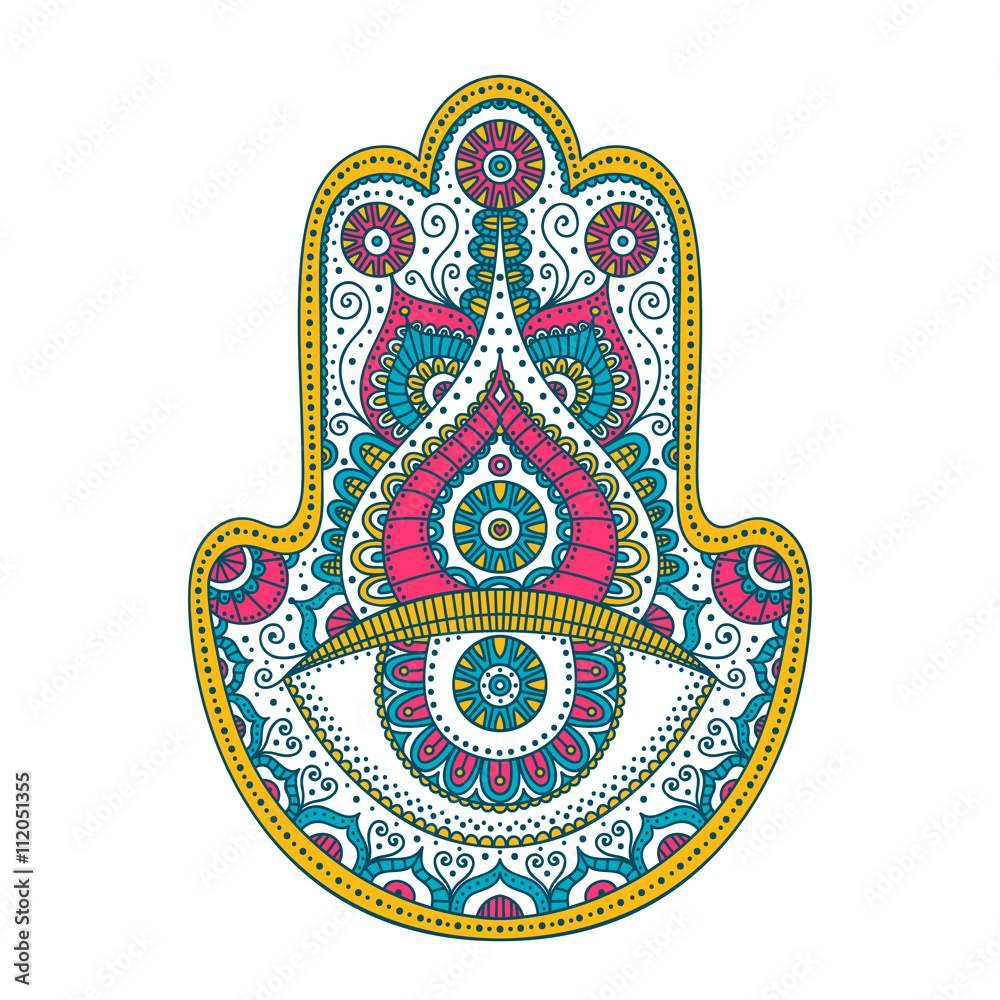 Colorful Hamsa Hand Designs
