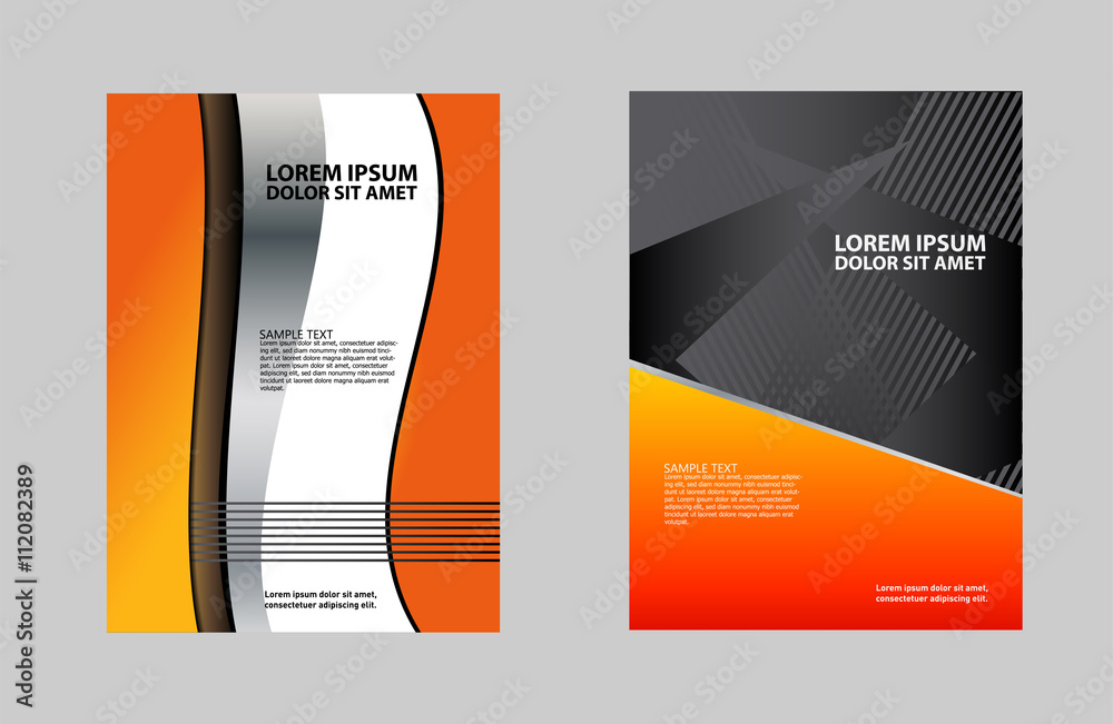 Presentation of flyer design content background. Stock Vector | Adobe Stock