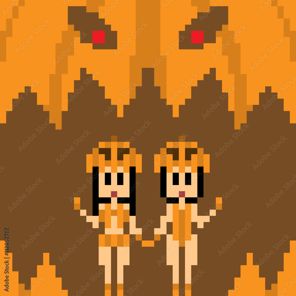 pixel art halloween costume Stock Illustration | Adobe Stock