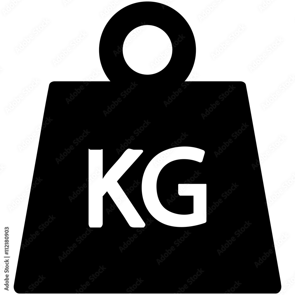 Weight kilogram icon Stock Vector | Adobe Stock