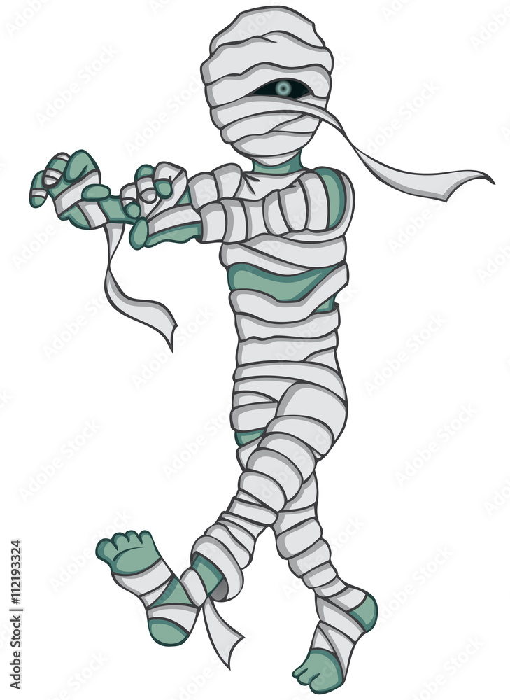 Zombie Mumie Mummy Stock Vektorgrafik Adobe Stock