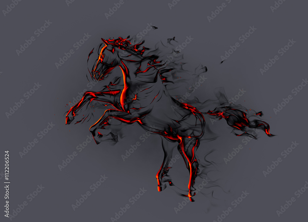 Ghost horse Stock Illustration | Adobe Stock