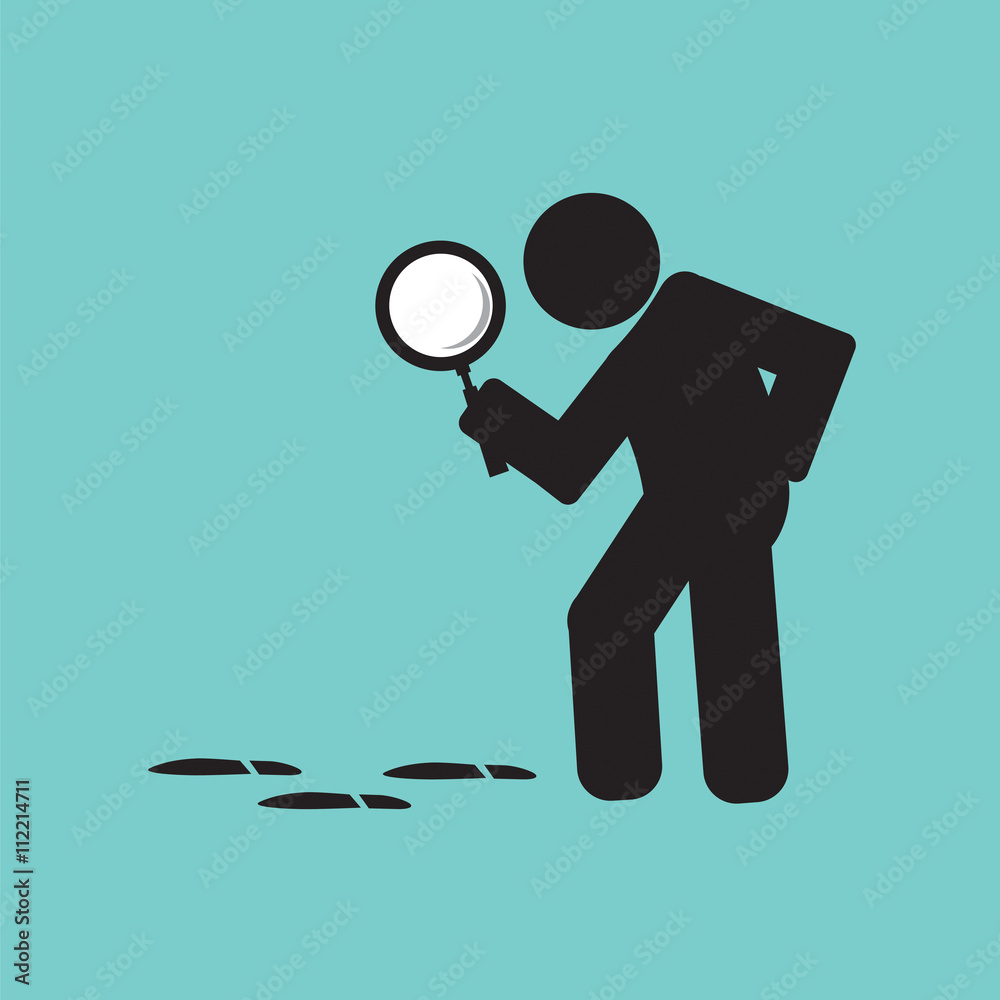 Detective Symbol Graphic Vector Illustration. Stock Vector | Adobe Stock