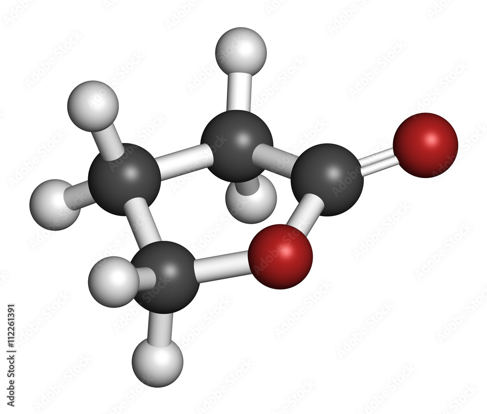 Gamma-butyrolactone (GBL) solvent molecule. Stock Illustration | Adobe ...