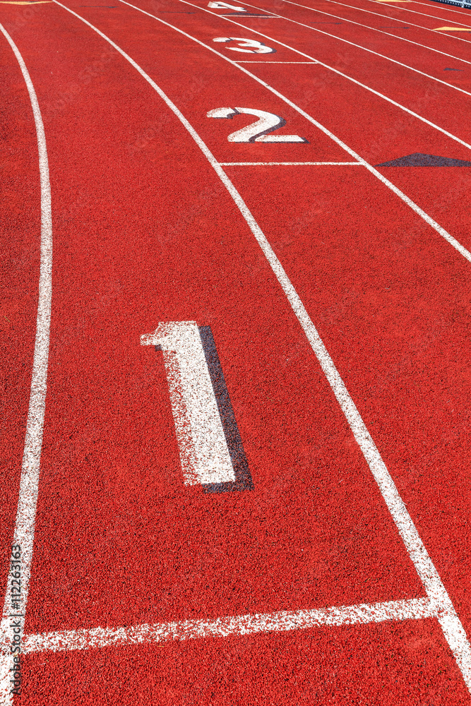 Track And Field Starting Line
