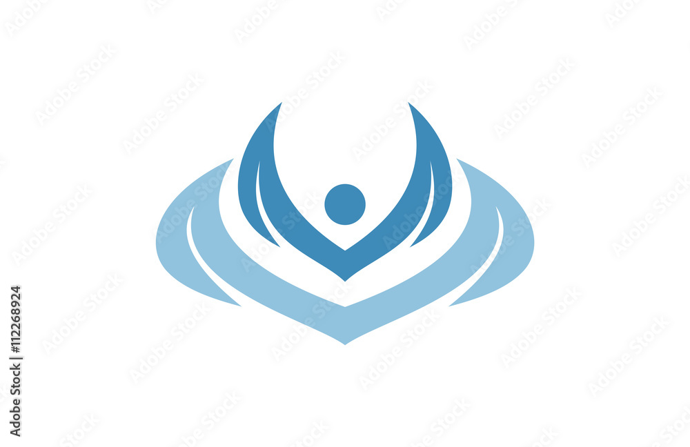 letter M human logo Stock Vector | Adobe Stock