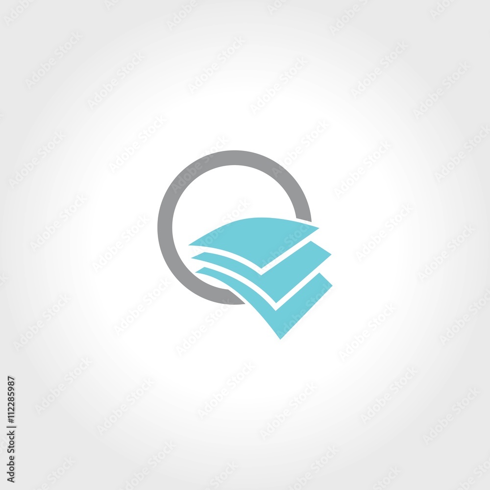 circle paper logo Stock Vector | Adobe Stock