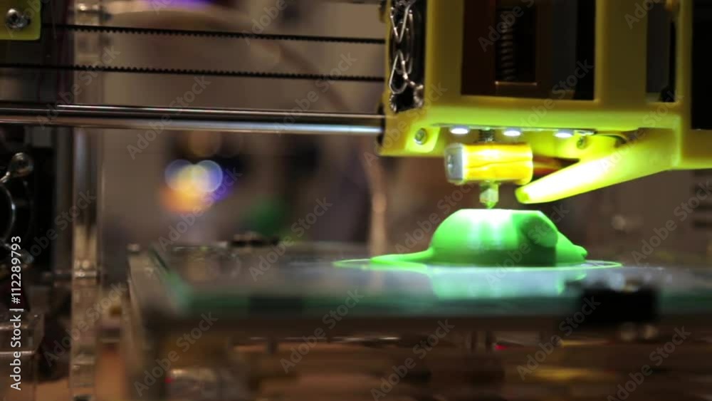 3D printer prints the item Stock Video | Adobe Stock