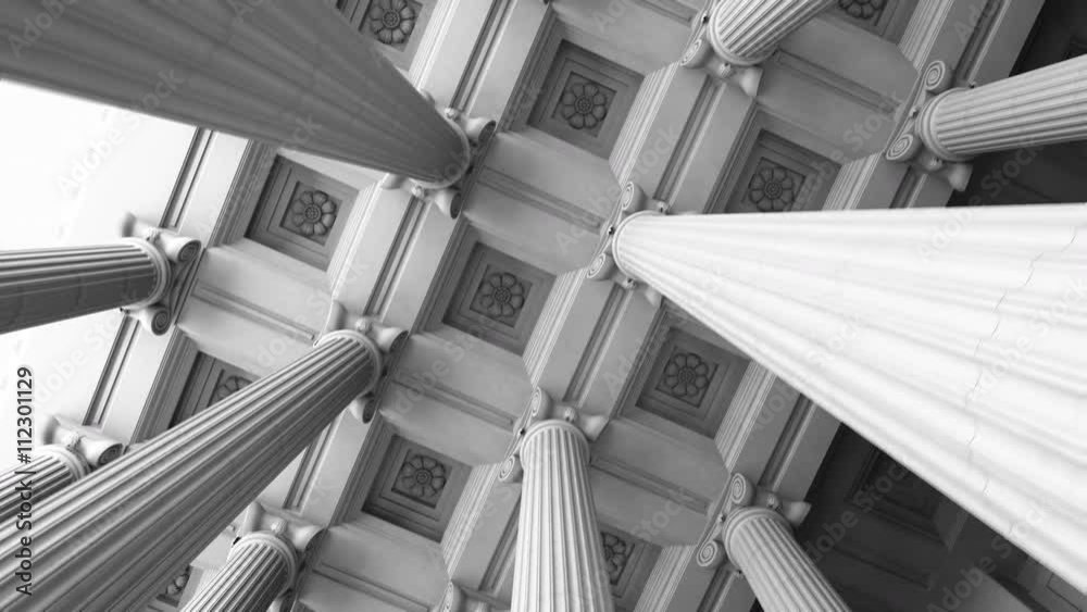 Marble Columns. Loopable 3D rendering. 4K Stock Video | Adobe Stock