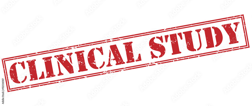 clinical study red stamp on white background Stock Illustration | Adobe ...