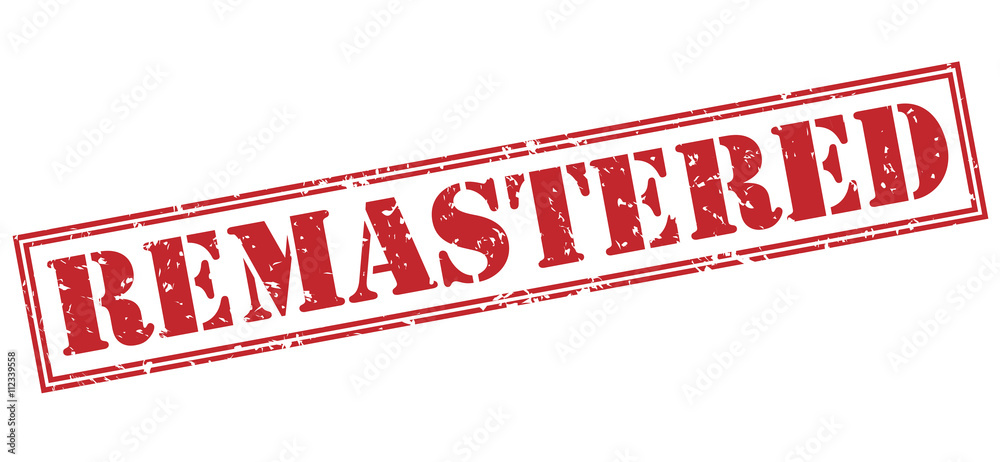 remastered red stamp on white background Stock Illustration | Adobe Stock