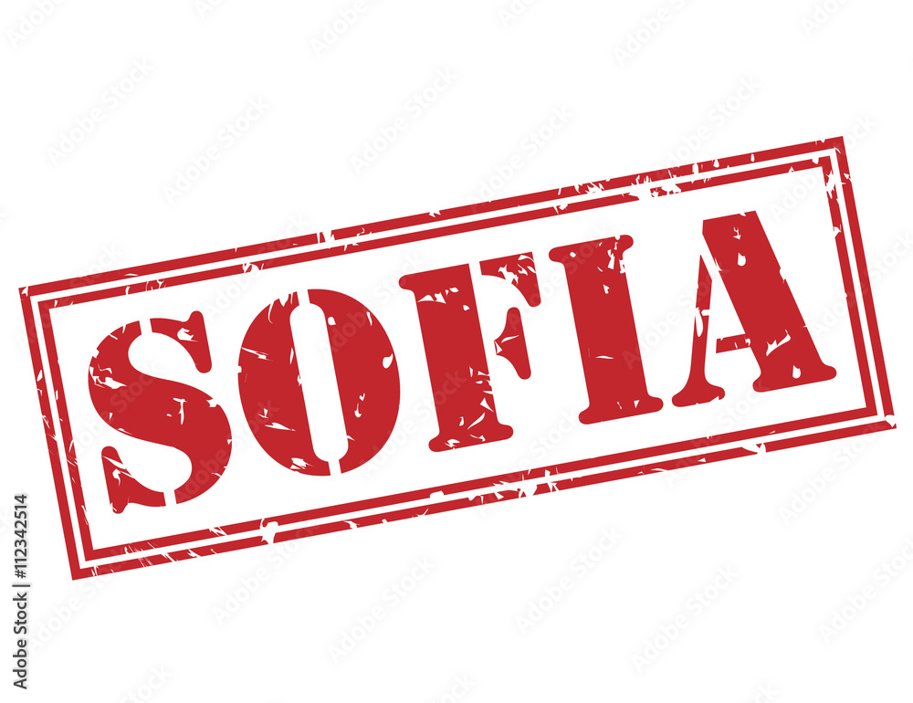 sofi red stamp on white background Stock Illustration | Adobe Stock