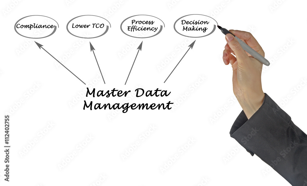 Diagram of Master Data Management Stock Photo | Adobe Stock