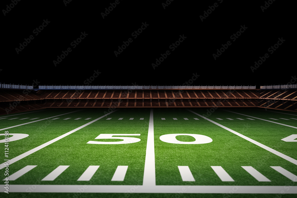 empty football stadium Stock Illustration | Adobe Stock