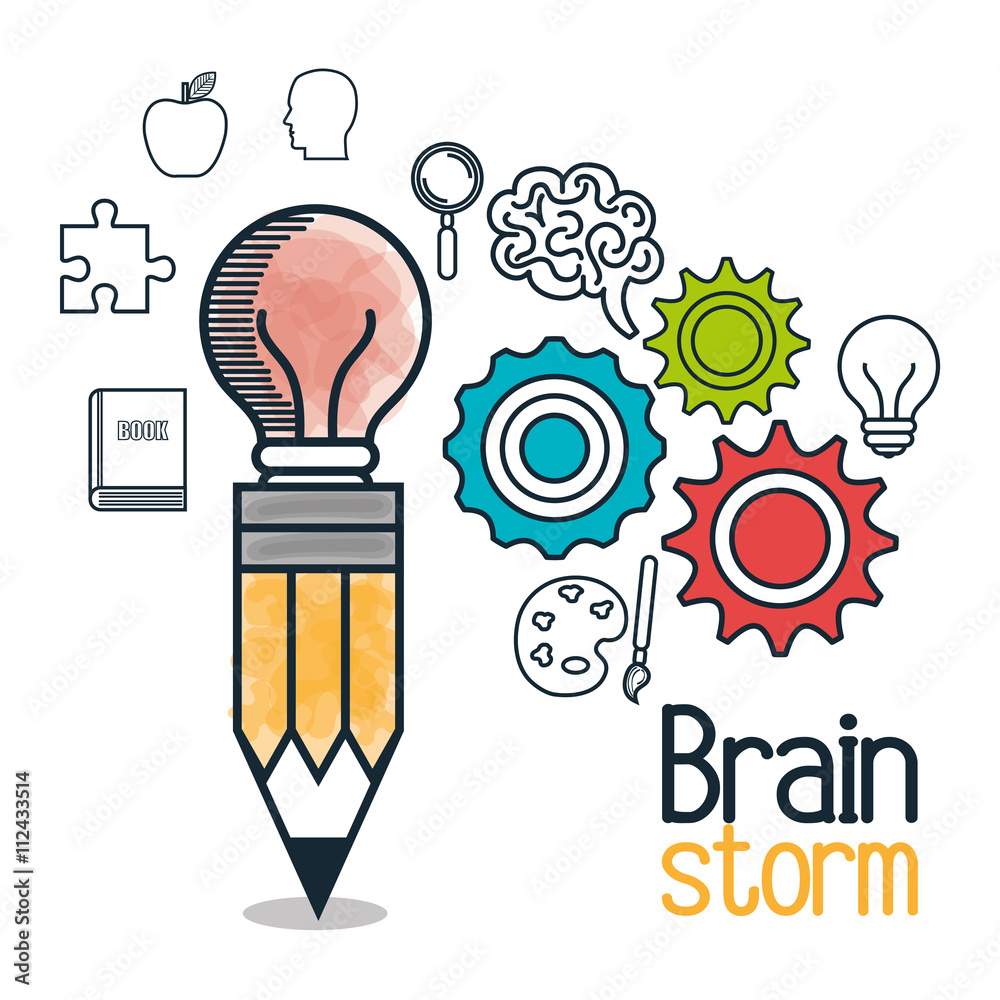 brain storming design Stock Vector | Adobe Stock