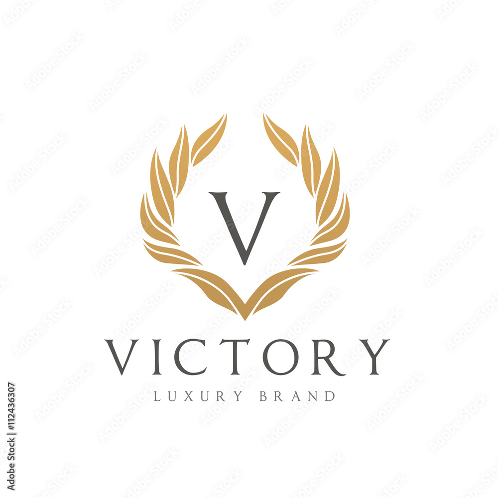 Victory Logo template. hotel logo. Luxury brand identity Stock Vector ...