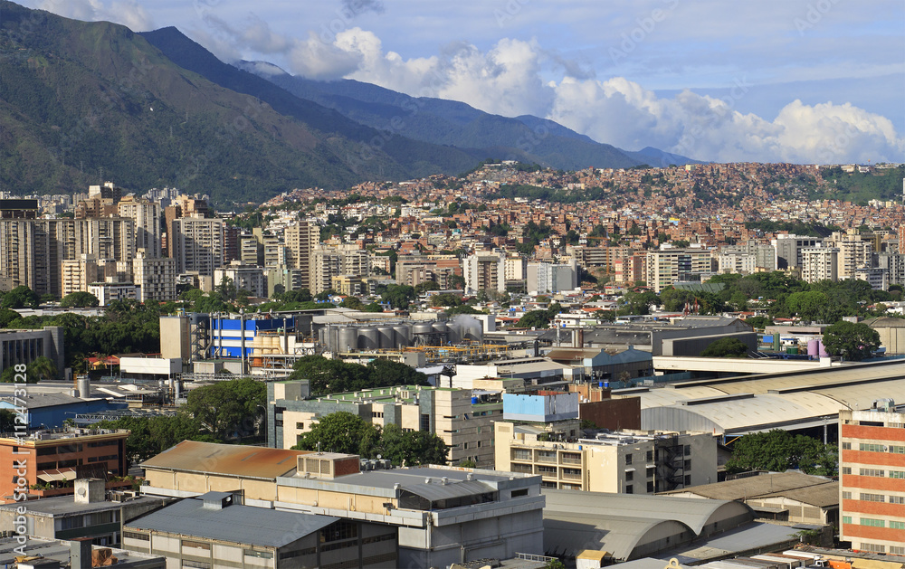 Skyline of Caracas city, capital city of Venezuela. Stock Photo | Adobe ...