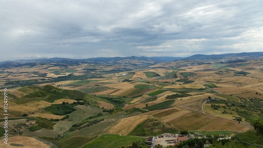 overview from Guglionesi of Molise campaigns Stock Photo | Adobe Stock