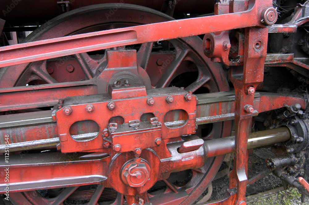 Antrieb und Fahrgestell einer Dampflokomotive Stock Photo | Adobe Stock