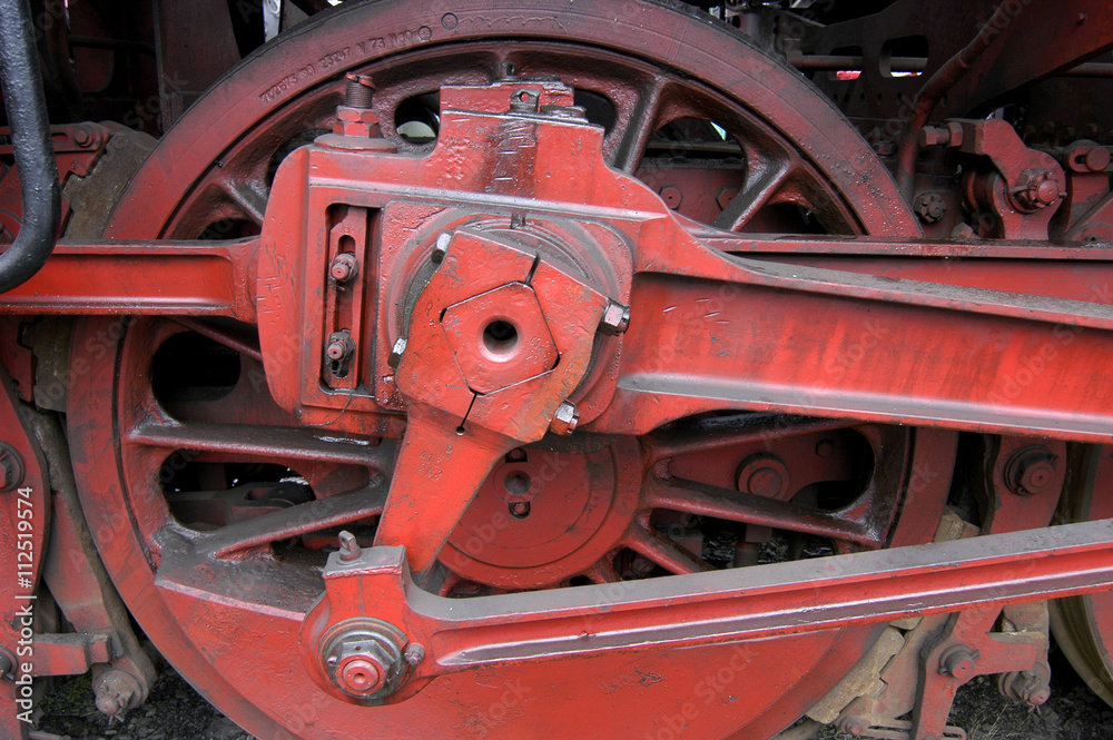 Antrieb und Fahrgestell einer Dampflokomotive Stock Photo | Adobe Stock