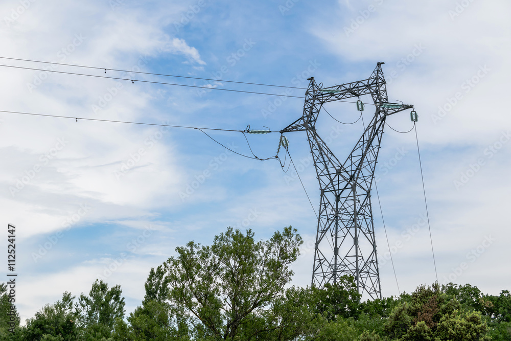 Pylônes électrique Stock Photo | Adobe Stock