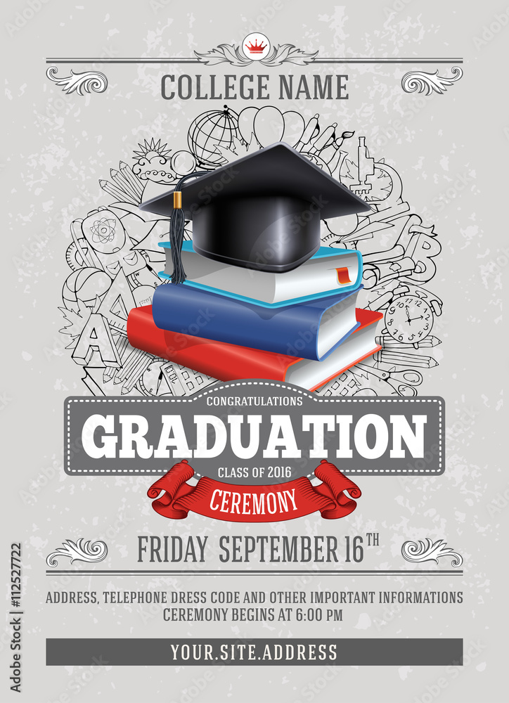 Graduation ceremony Stock Vector | Adobe Stock