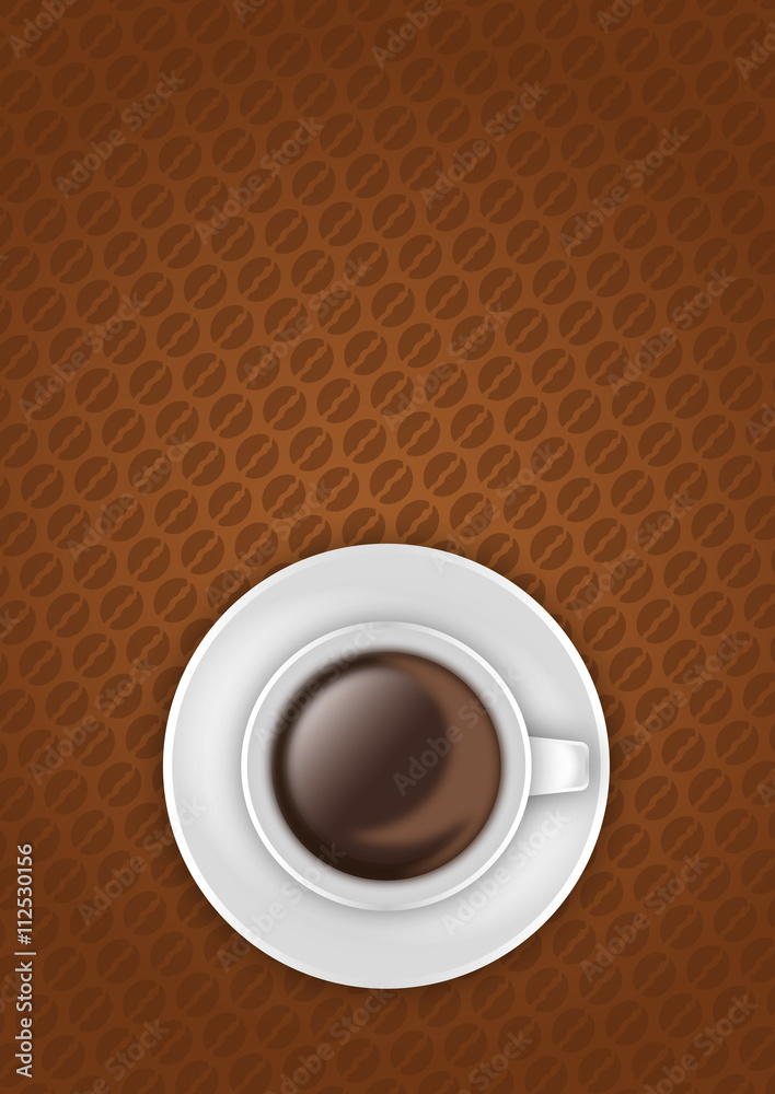 Coffee Cup Flyer Poster Template Background: Vector Illustration Stock ...