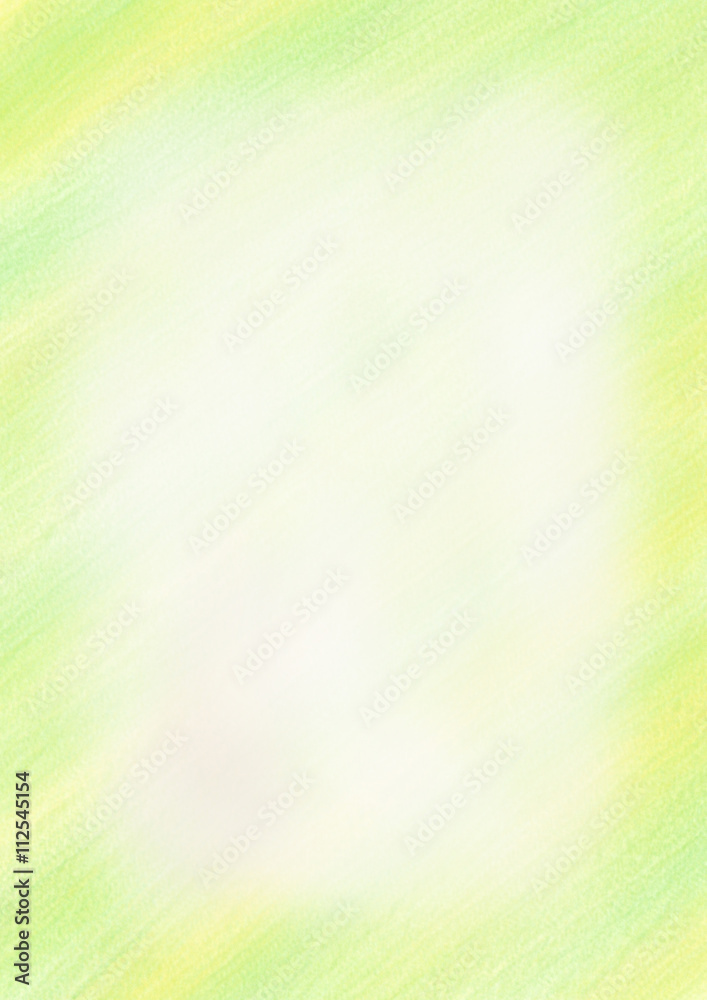 Pastel drawn background with brushstrokes in yellow colors.Template for ...