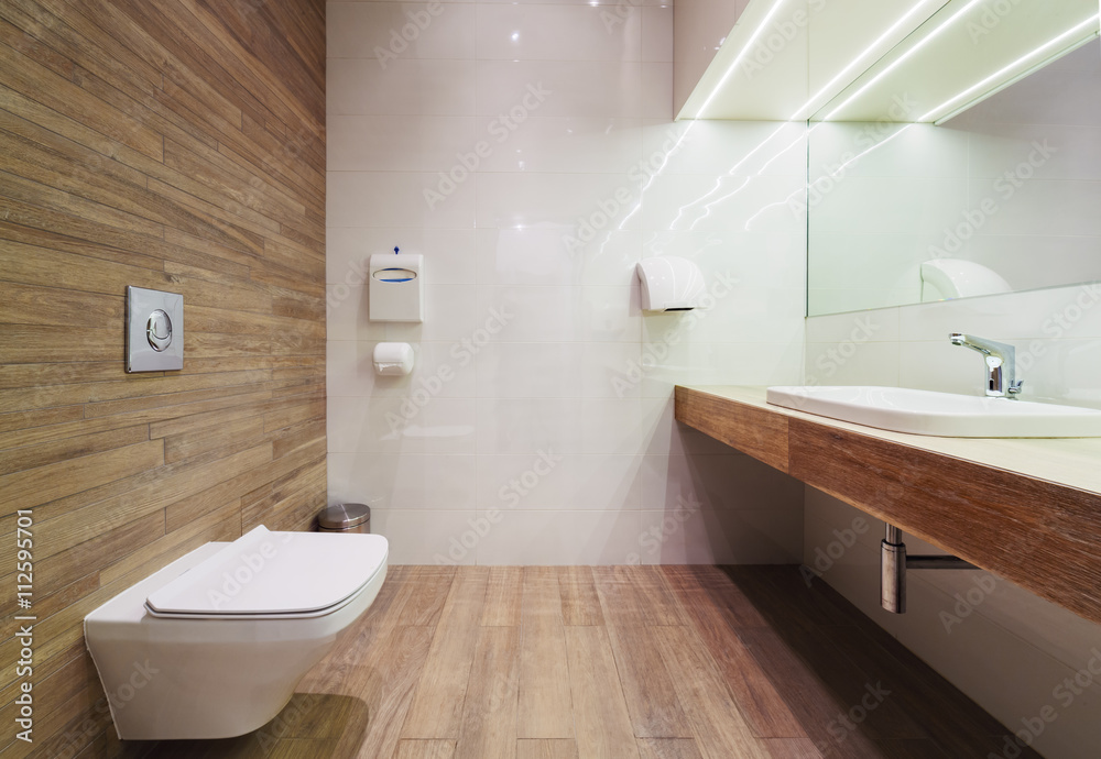 Interior Of Modern Public Restroom Stock Photo Adobe