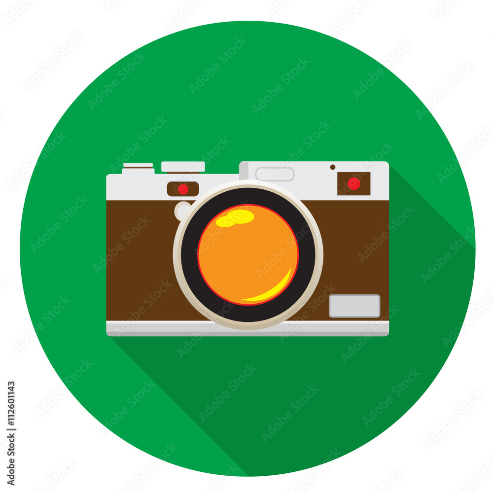 Camera Lens Flat Icon